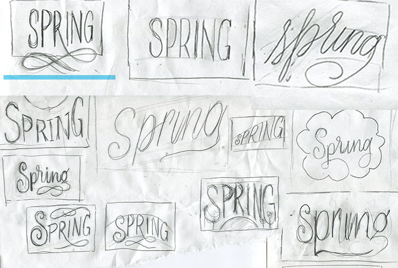 Illustrative Lettering Process — Ray Mawst Lettering & Design