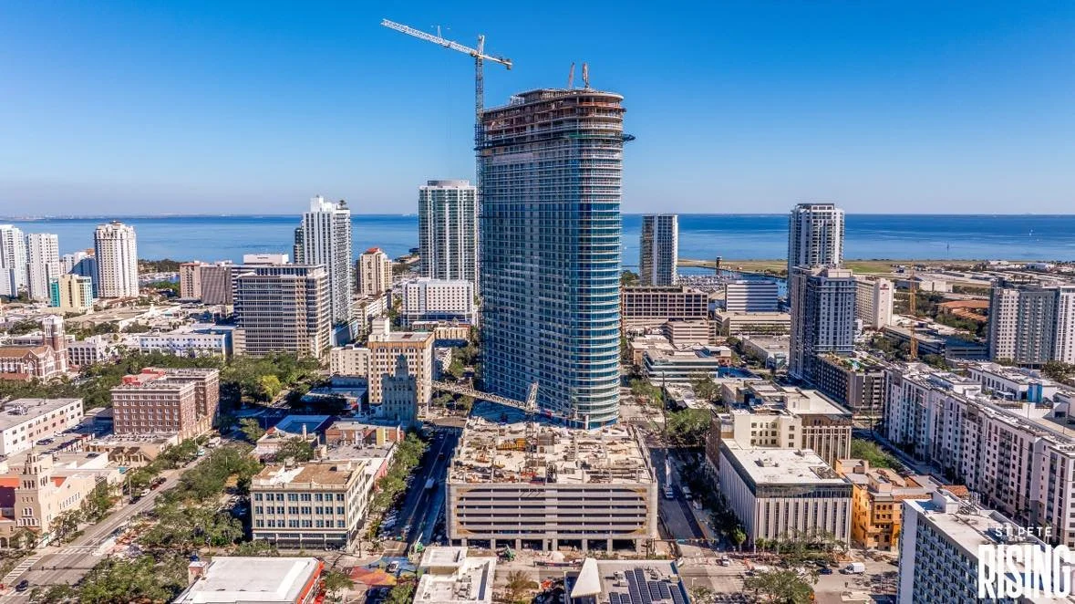46-story 400 Central condo tower tops out in downtown St. Pete