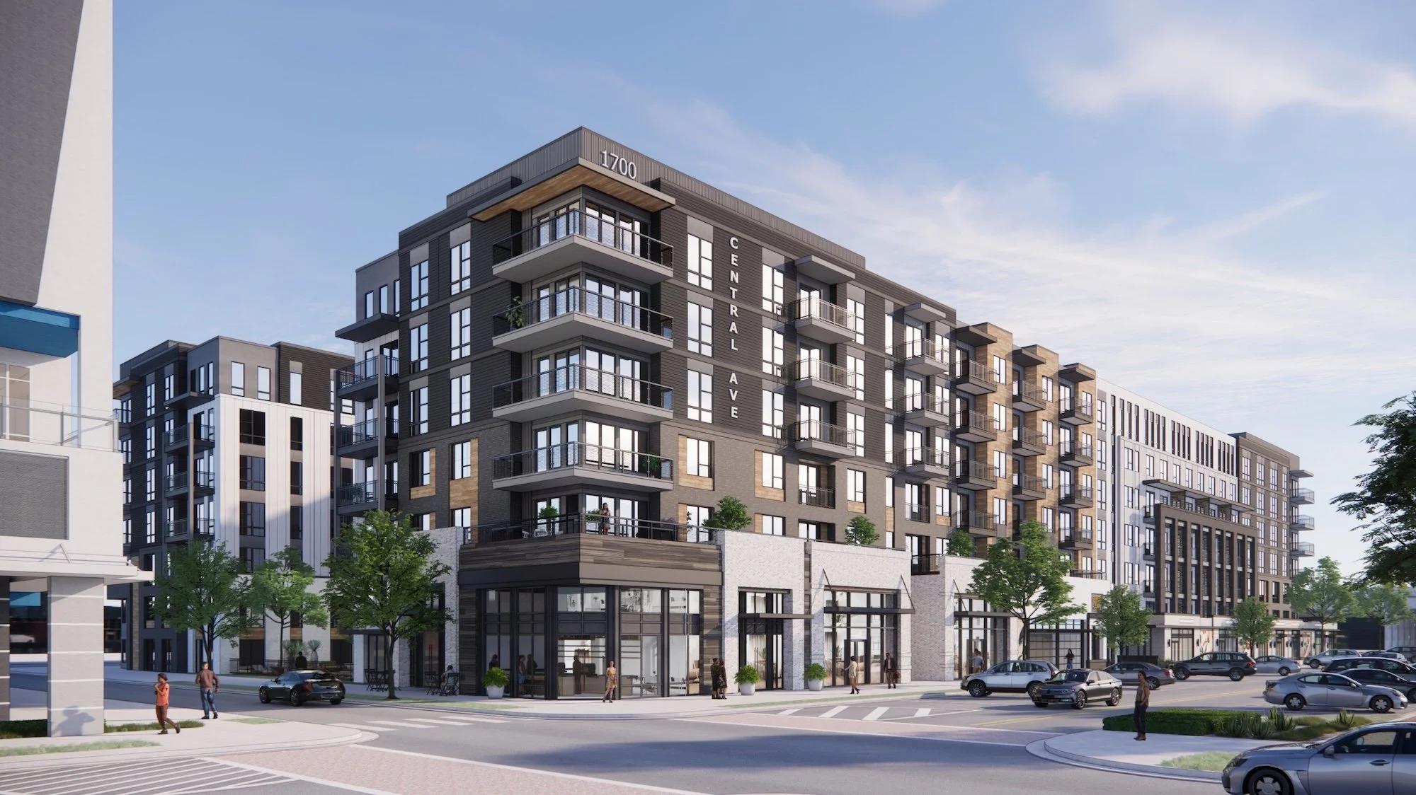 267-unit apartment building Alexan 1700 approved for 1700 Central Avenue