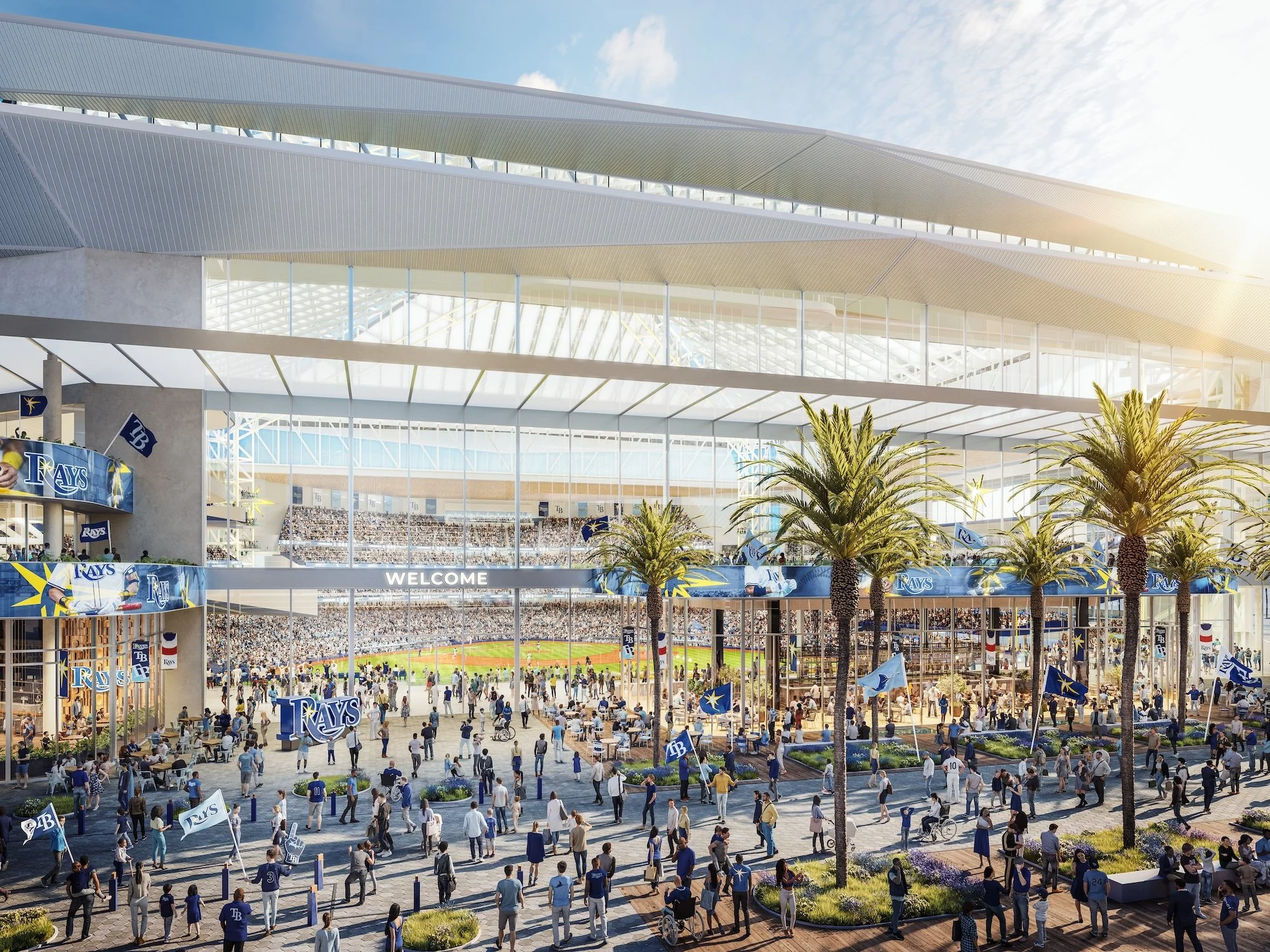 The Rays reveal renderings of new $1.3 billion stadium in downtown St ...