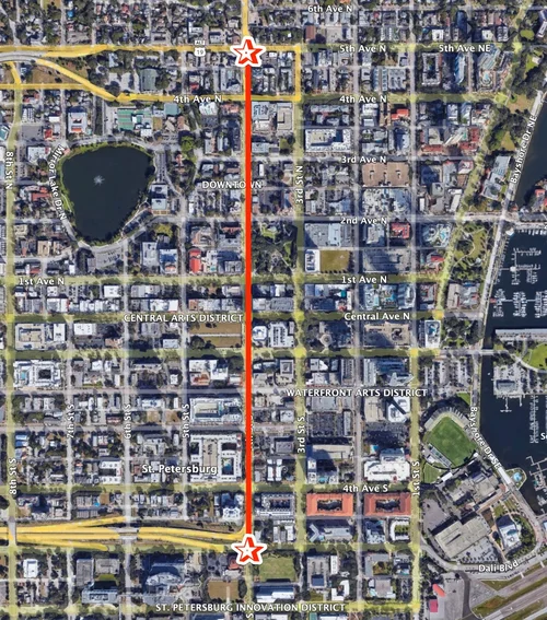Construction begins on pedestrian safety improvements on 4th Street in ...