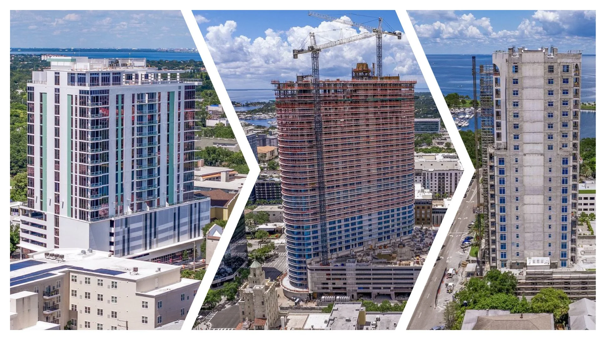 Aerial St. Pete: Downtown St. Pete’s tallest towers continue to rise
