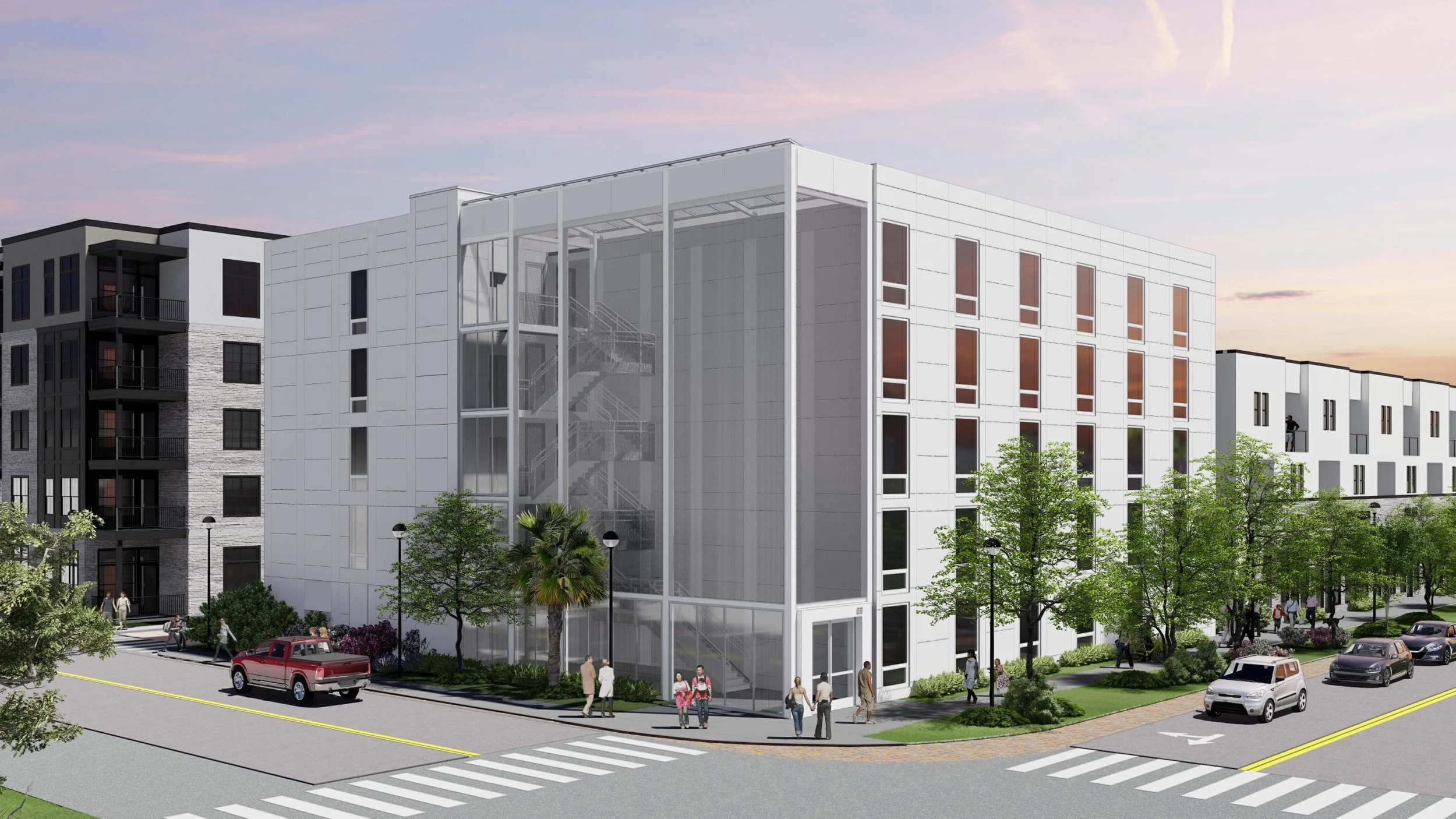 Revised plans proposed for retail village and five-story apartment ...