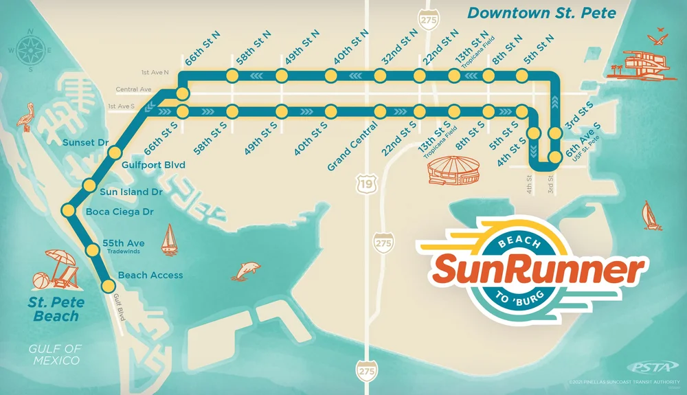 Tampa Bay's first bus rapid transit line, SunRunner, to launch later ...