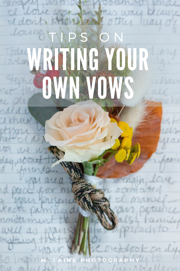 Tips on Writing Your Own Wedding Vows