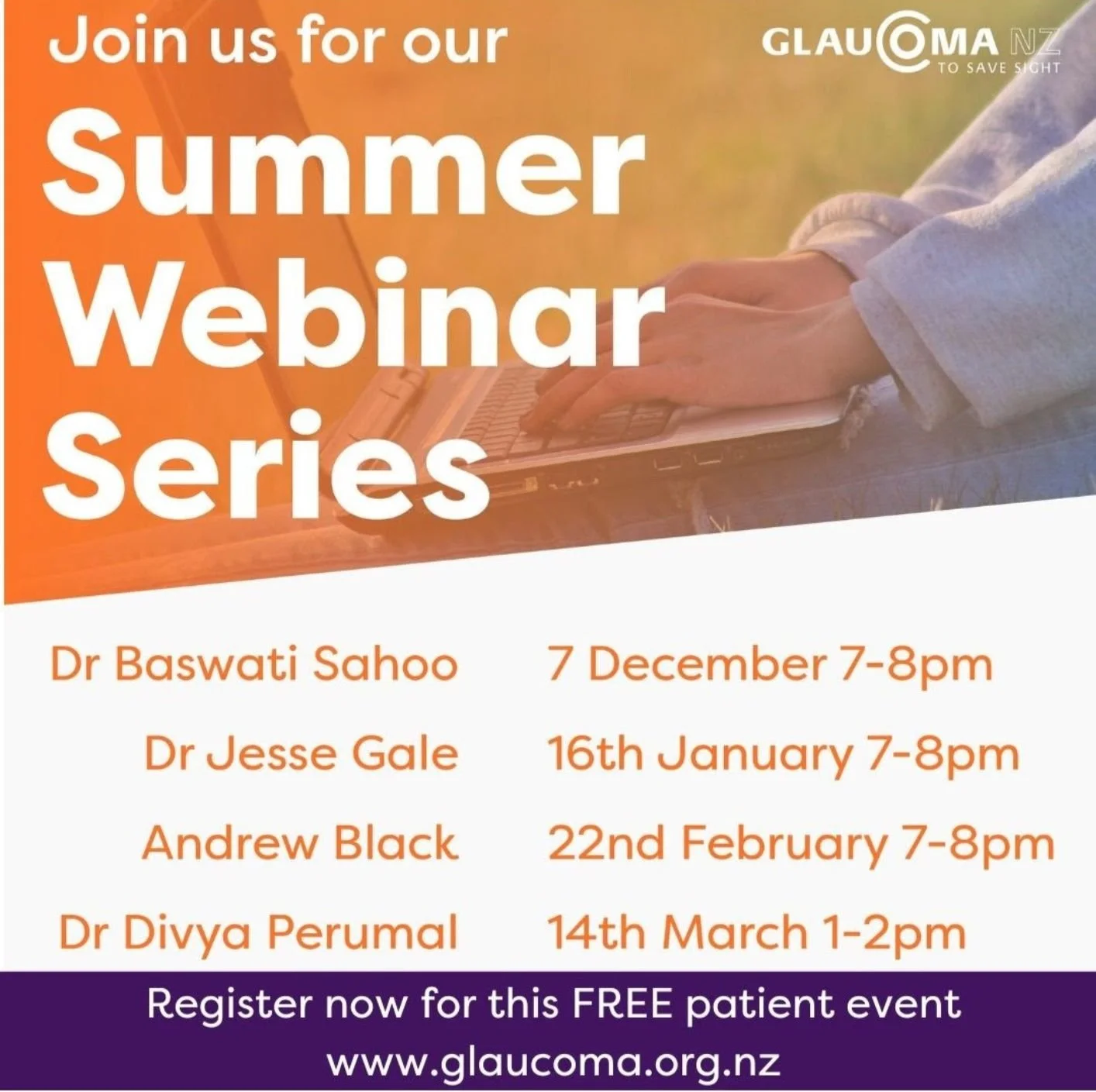 McDonald Adams Optometrists Glaucoma Webinar Series