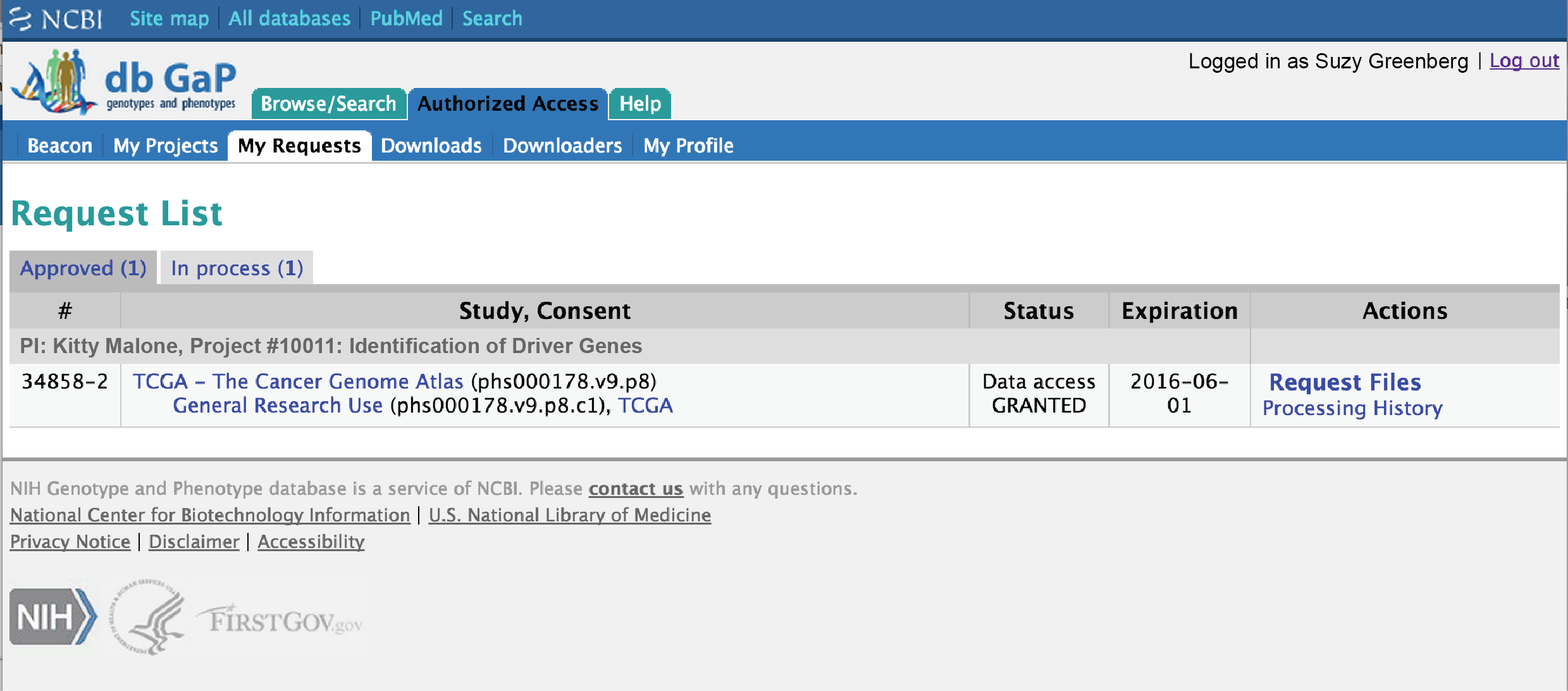Data access — Cancer Genomics Cloud