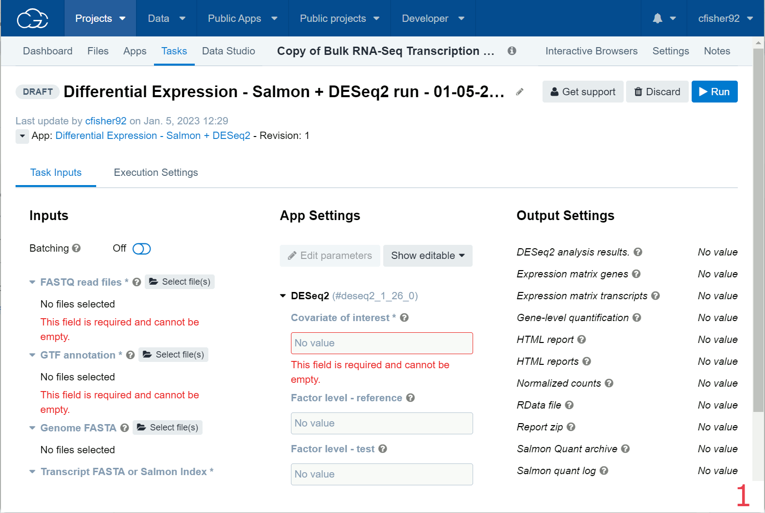 Bulk RNA-Seq Walkthrough — Cancer Genomics Cloud
