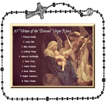 Blessed Beads Rosaries Seven Joys & Ten Virtues of Mary