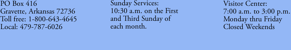 Contact — Shepherd's Chapel