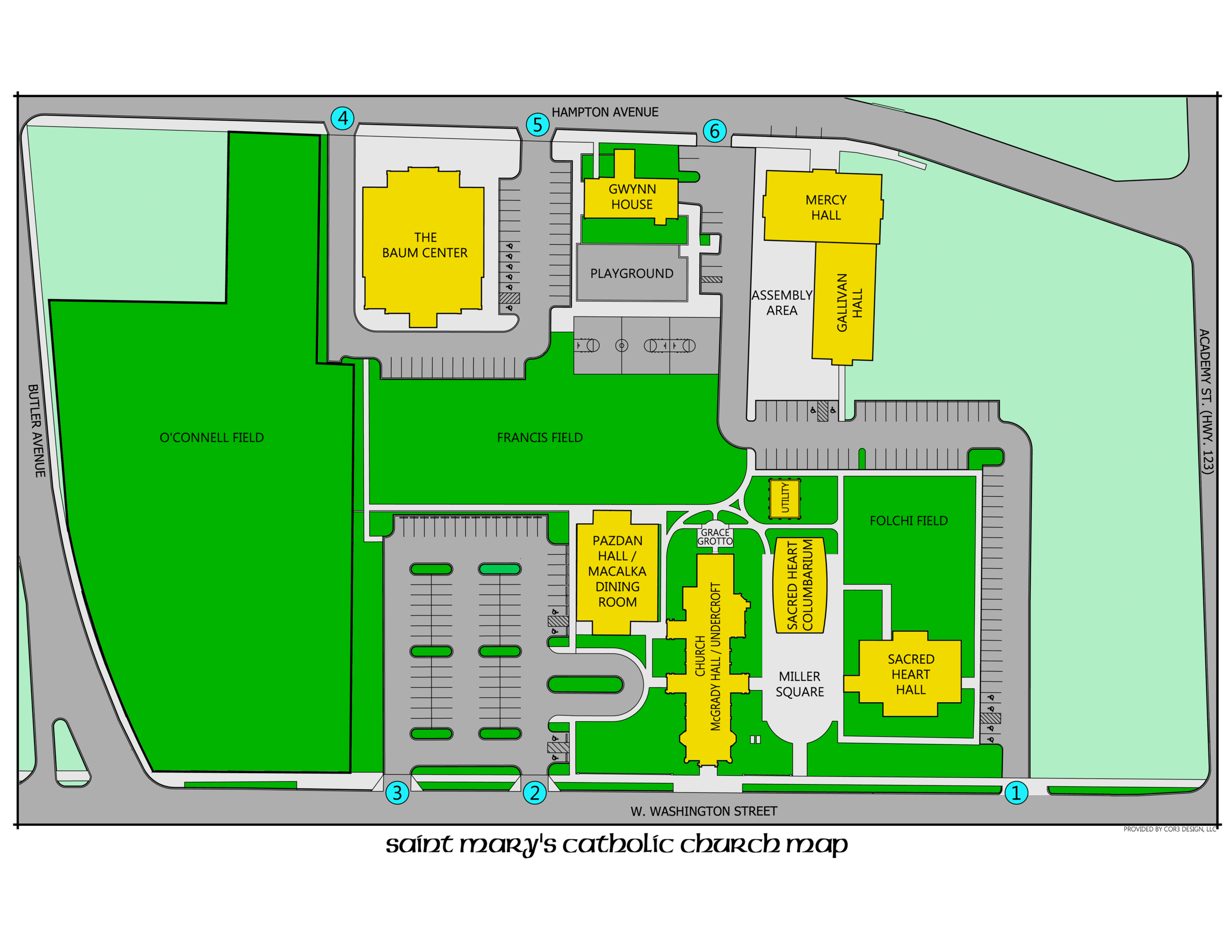 Christ The King Church Map