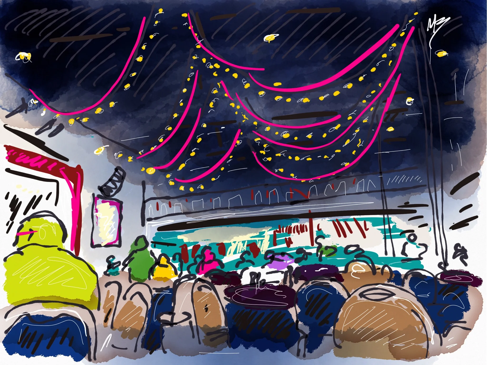 Event Sketches 1 — Mike Brennan Art & Design