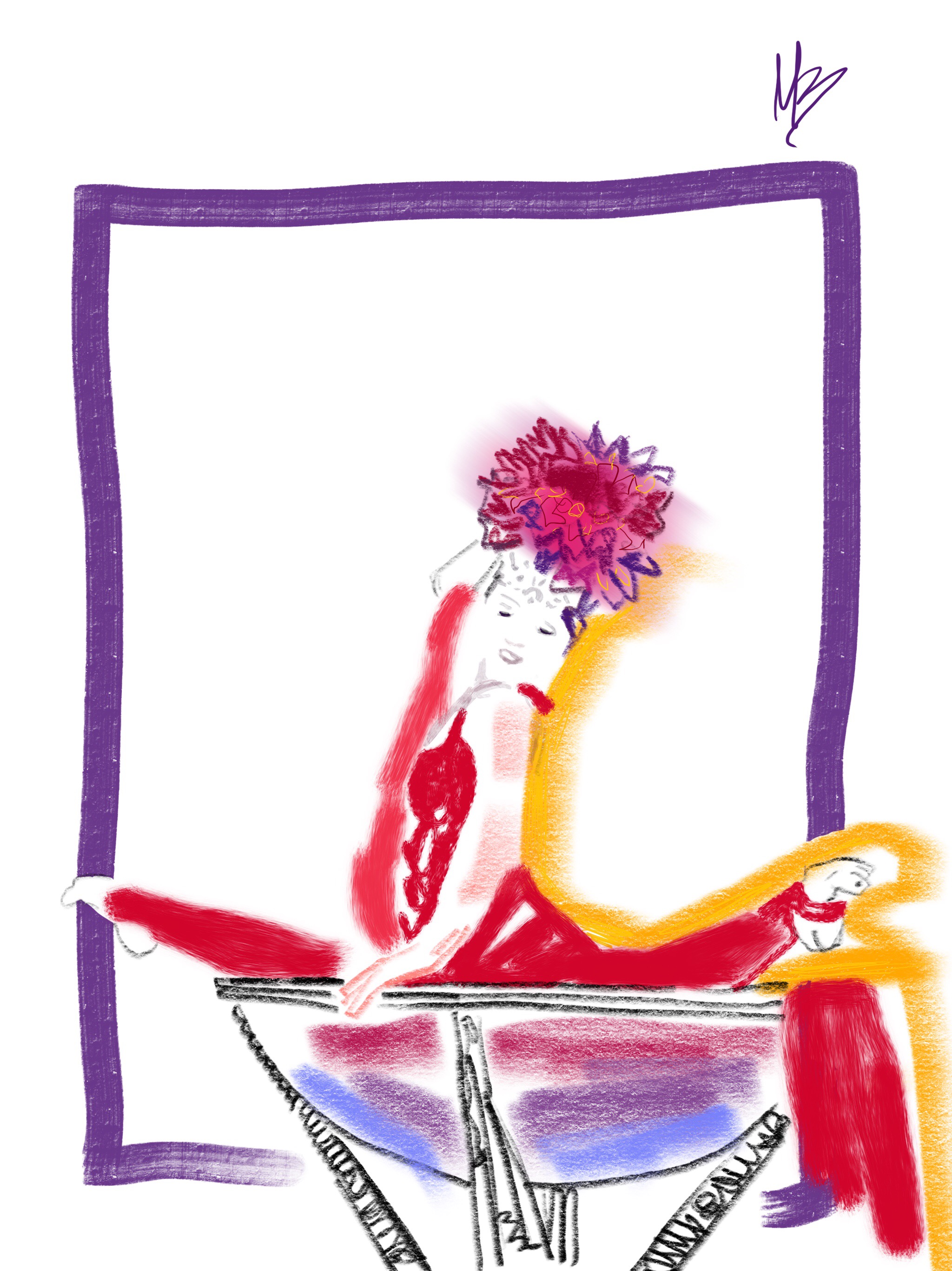 Love the contortionist poses of @oxana_sytova - so fun to draw too. # ...