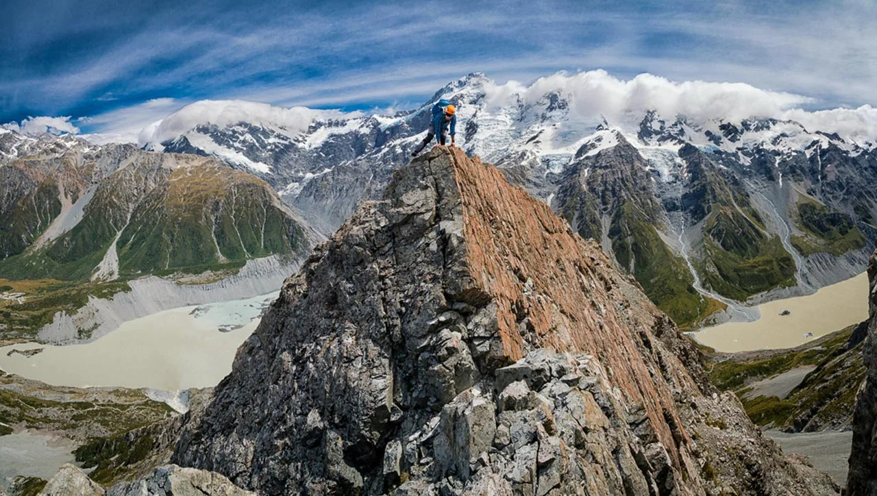 1.5 day guided rock climb on the Guideless Buttress Aoraki Mount Cook ...