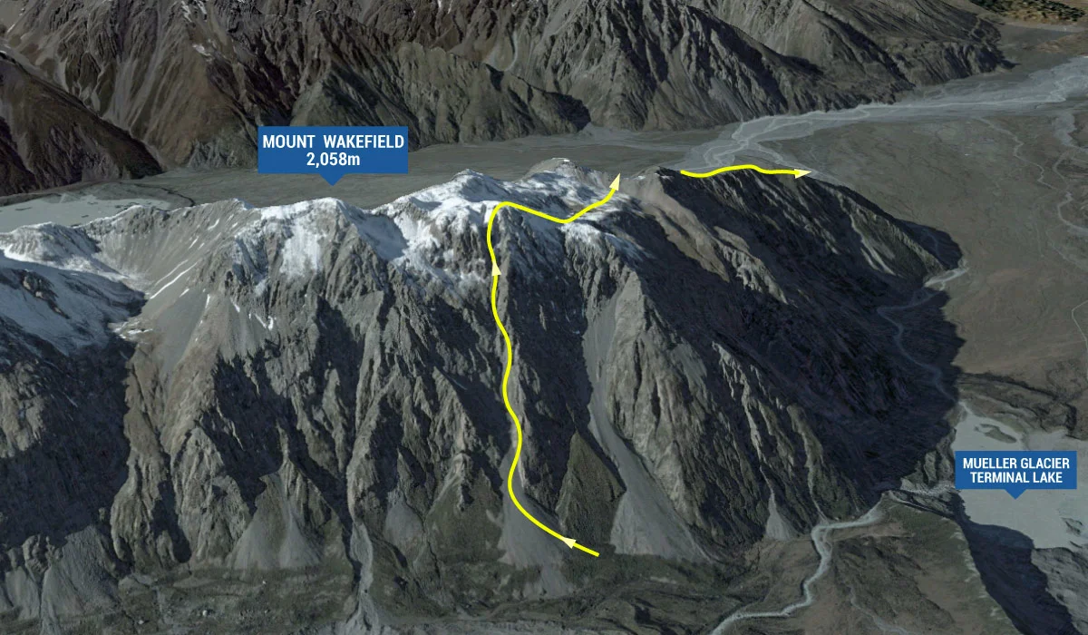 1.5 day guided rock climb on the Guideless Buttress Aoraki Mount Cook ...