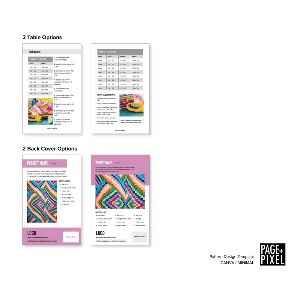 Canva Pattern Design Templates! — Page + Pixel