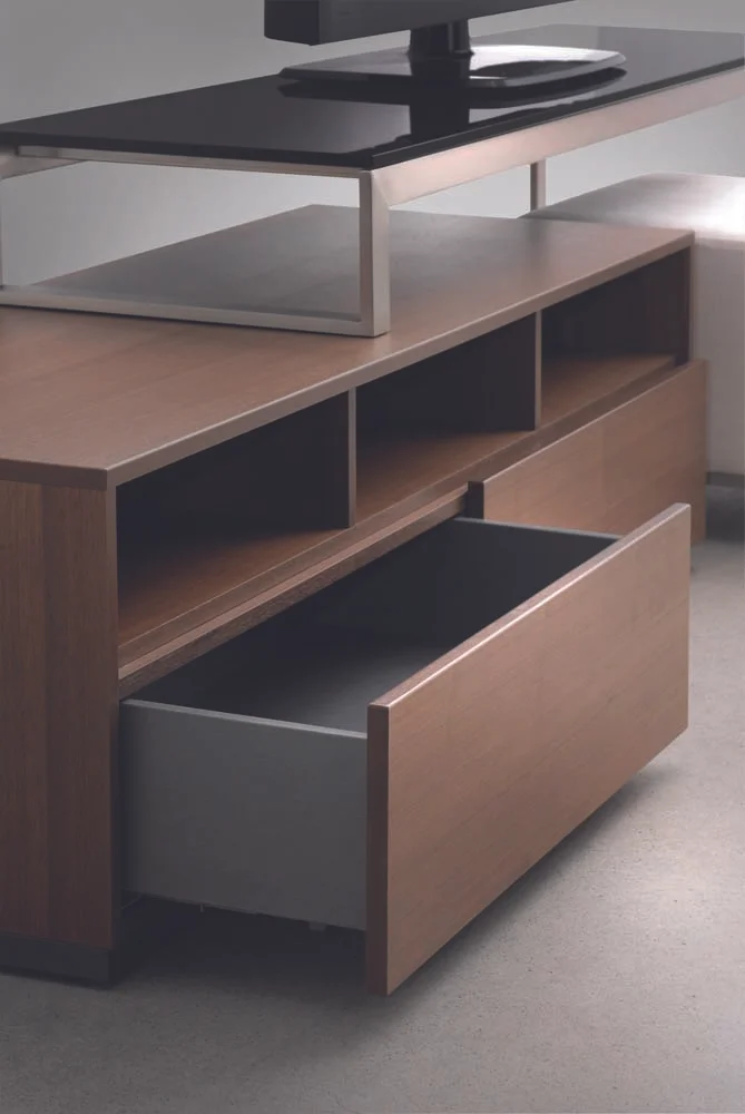 Double-Layered Media Console | PDX Furniture | EWF Modern