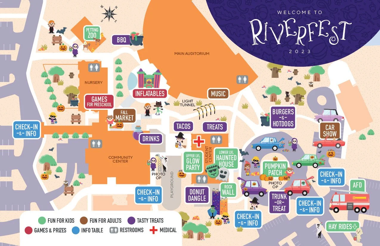 Riverfest Festival Map — Riverbend Church