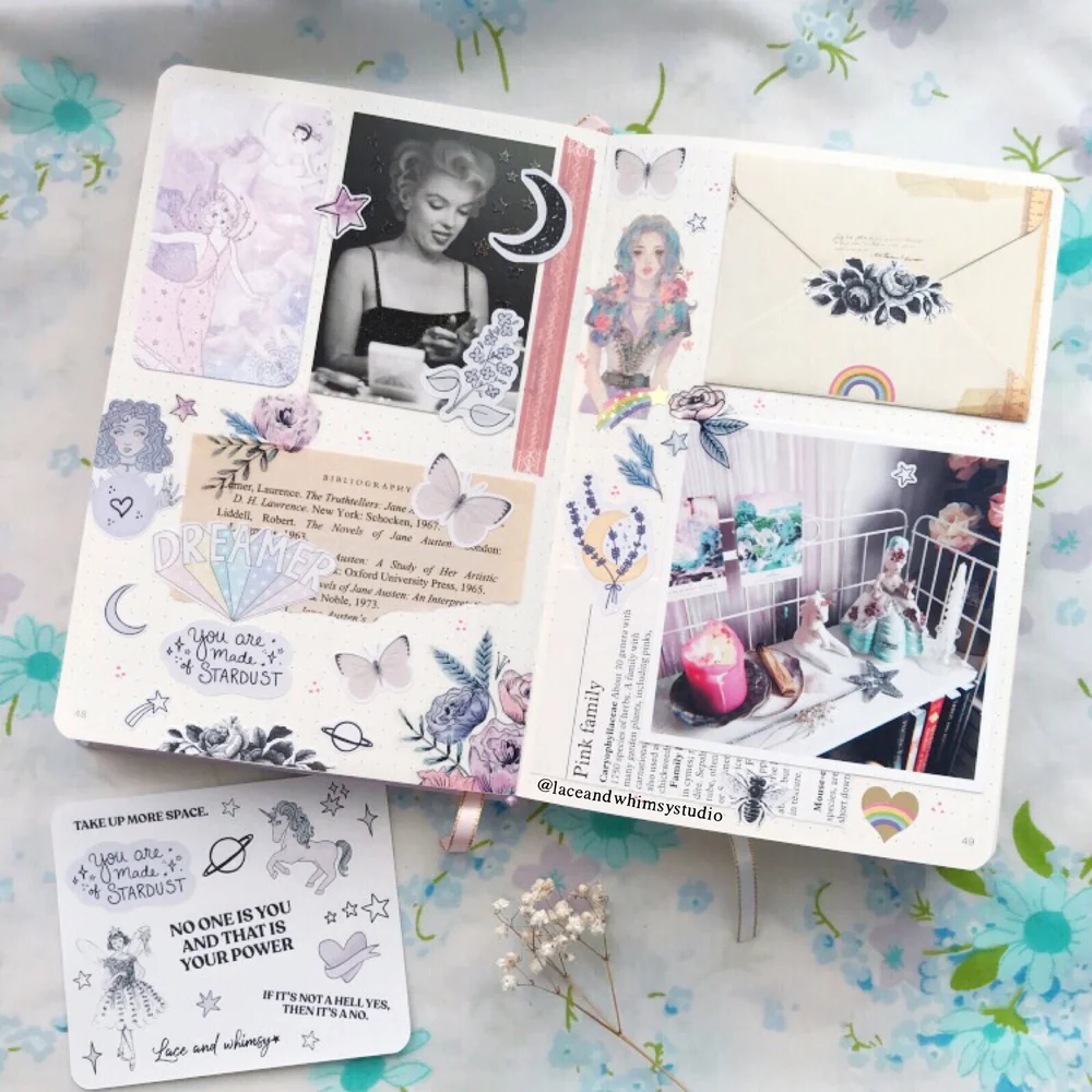 journal spreads ☾☆ — Lace & Whimsy