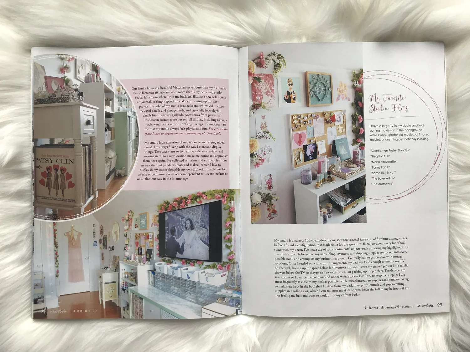 In Her Studio ♡ Magazine Feature — Lace & Whimsy