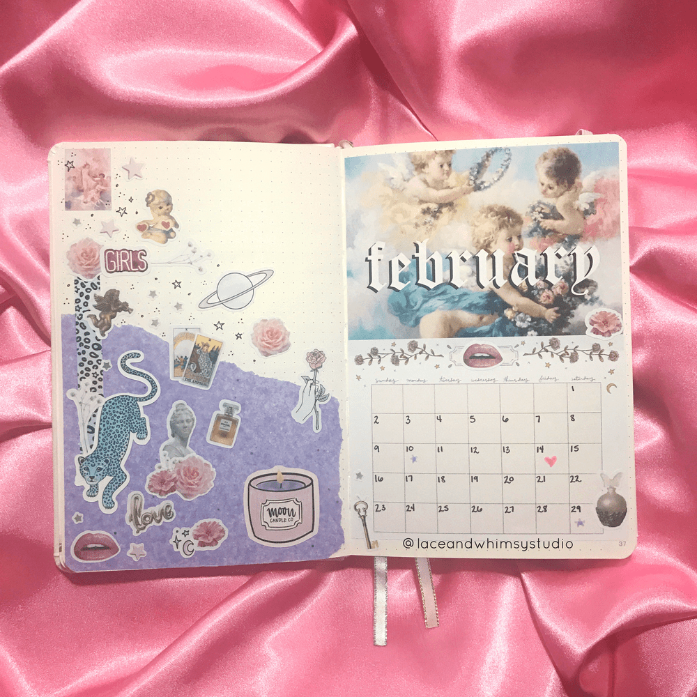 2020 journal spreads ☾☆ part 1 — Lace & Whimsy