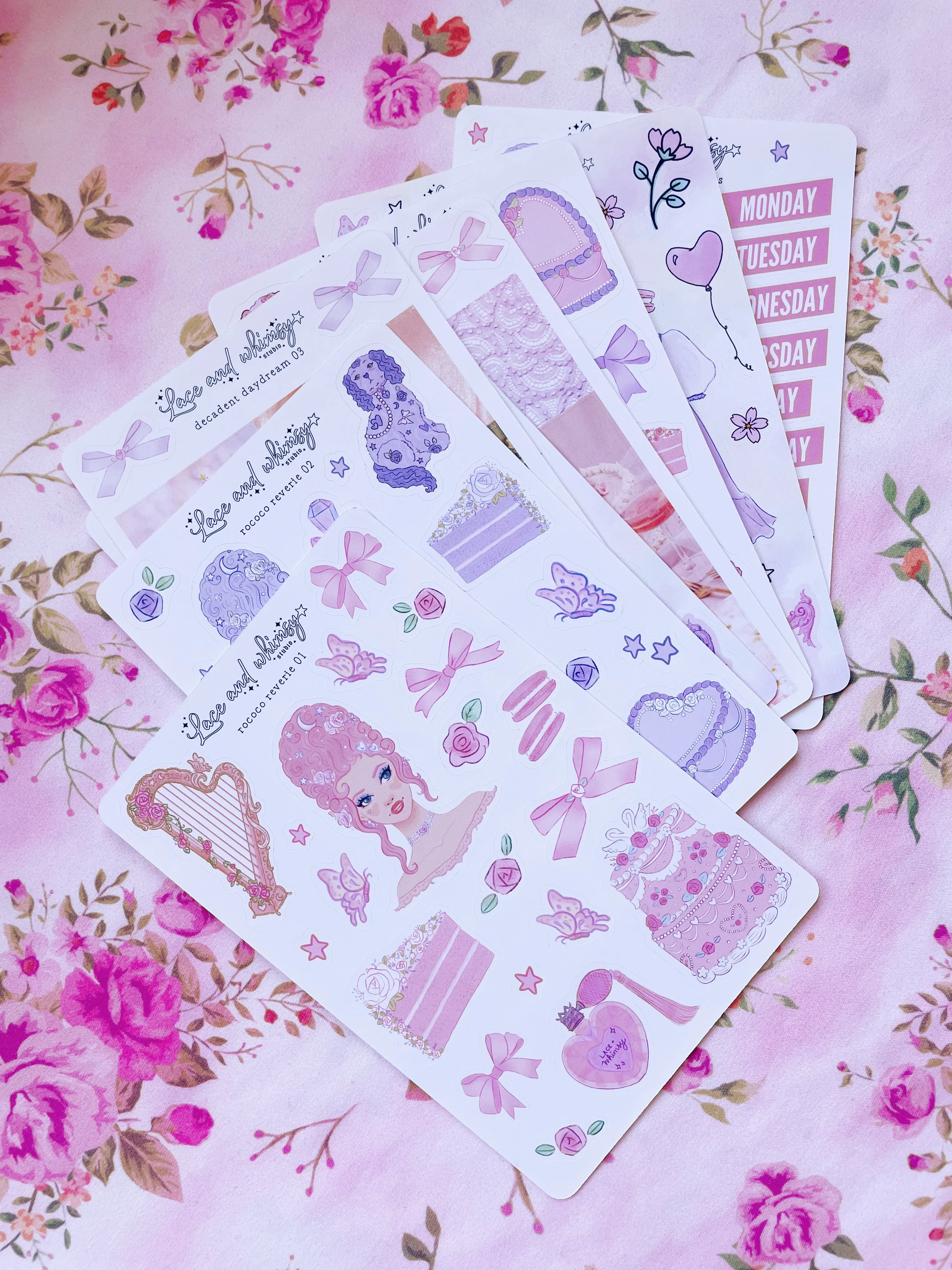Aphrodite Aesthetic Sticker Sheet 2 Pack — Lace & Whimsy
