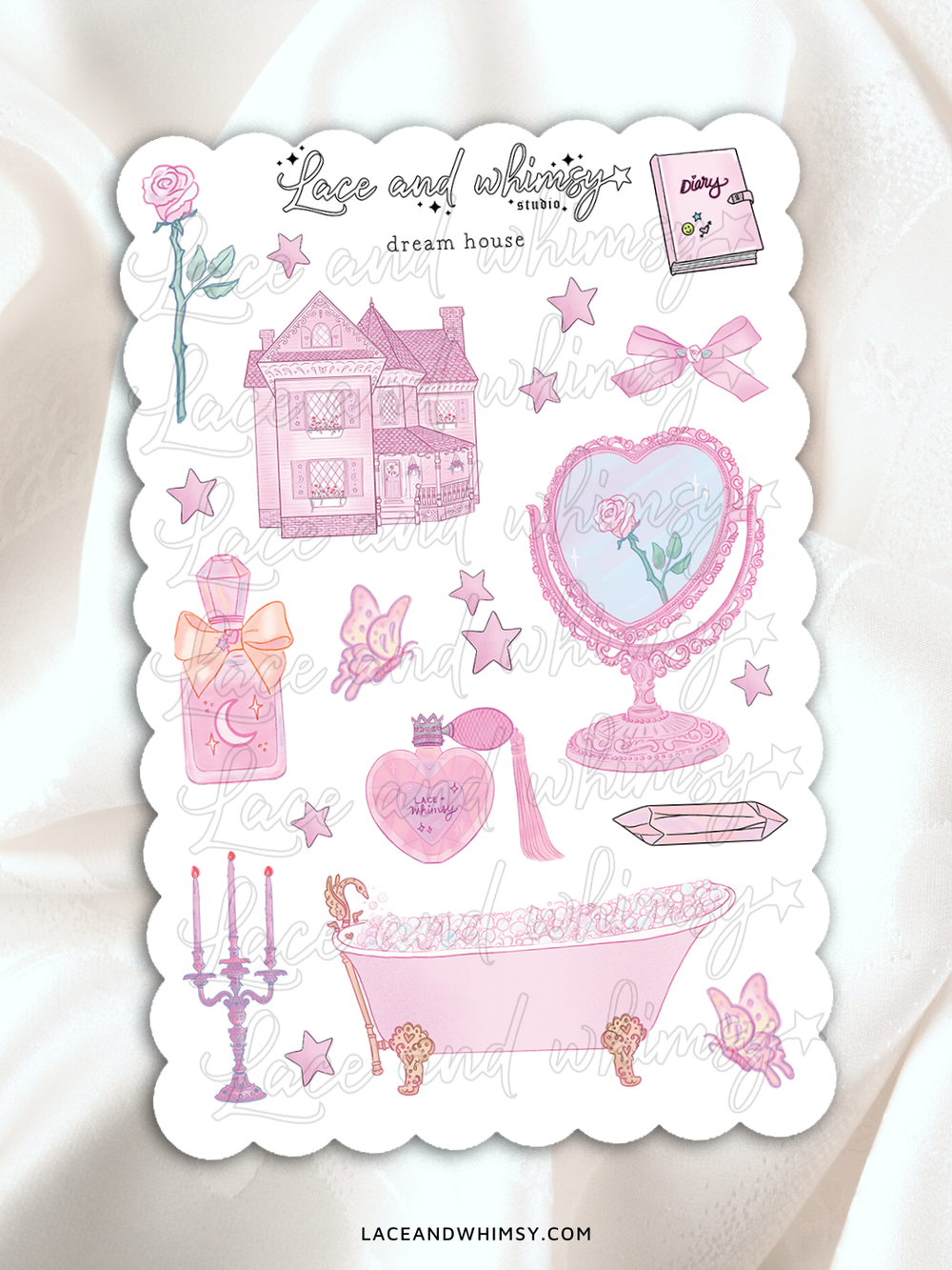 Abundance Affirmations 02 Sticker Sheet — Lace & Whimsy