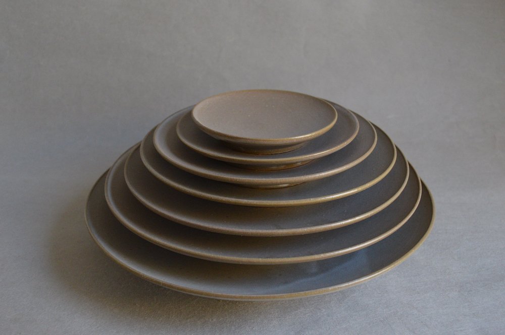 Gray pasta / salad bowl — O'baware