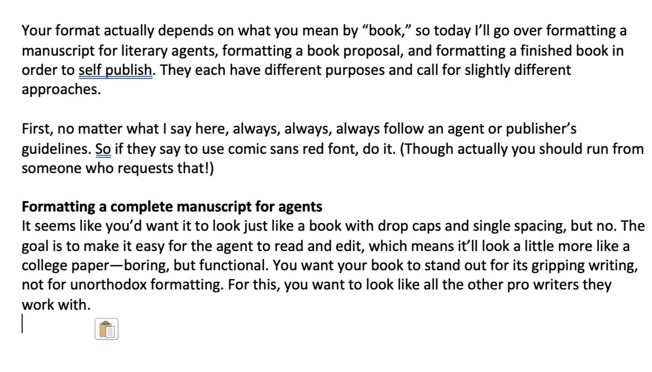 How to Format a Book or Book Proposal…and Look Like a Pro Doing It ...