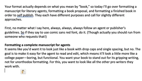 How to Format a Book or Book Proposal…and Look Like a Pro Doing It ...