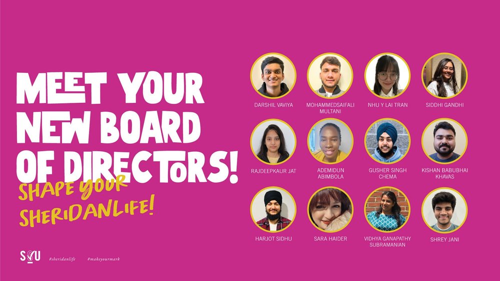 Meet Your 2023/2024 Elected SSU Board! — Sheridan Student Union