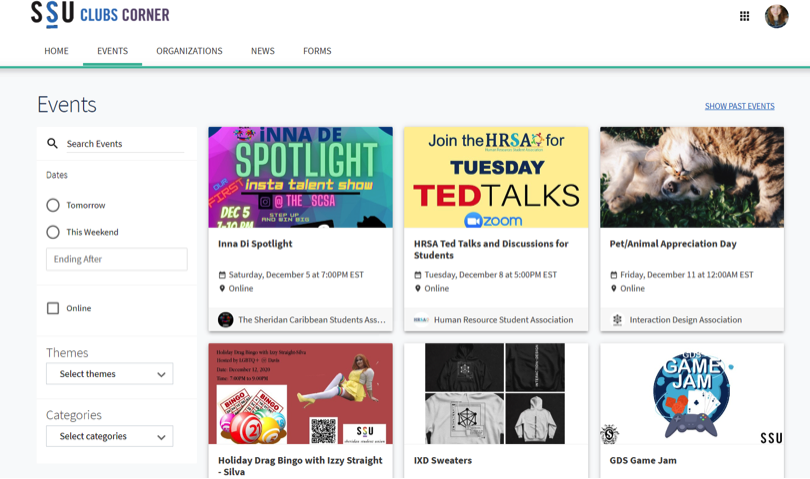 Navigating Clubs Corner — Sheridan Student Union