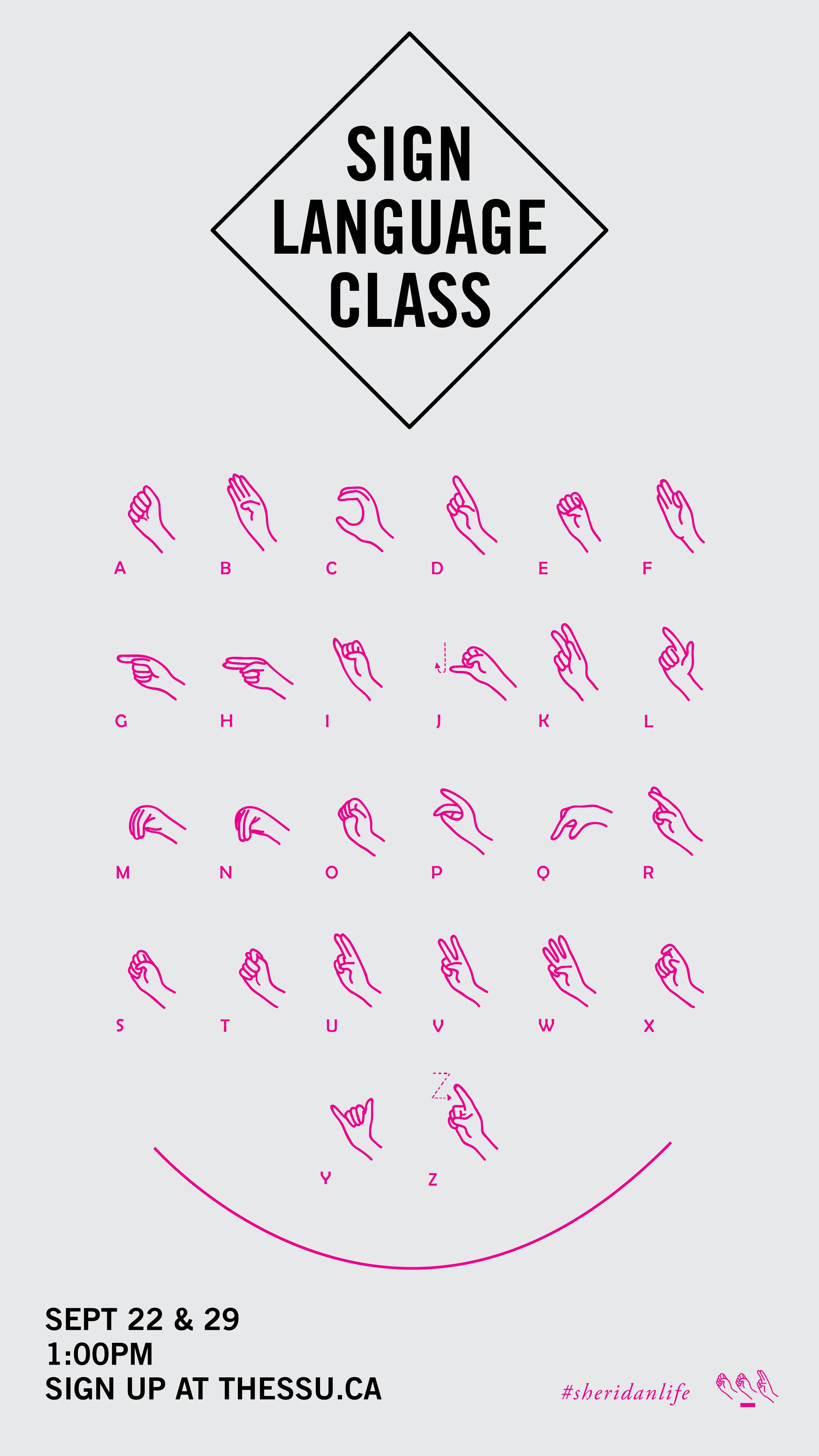Free Sign Language Classes — Sheridan Student Union