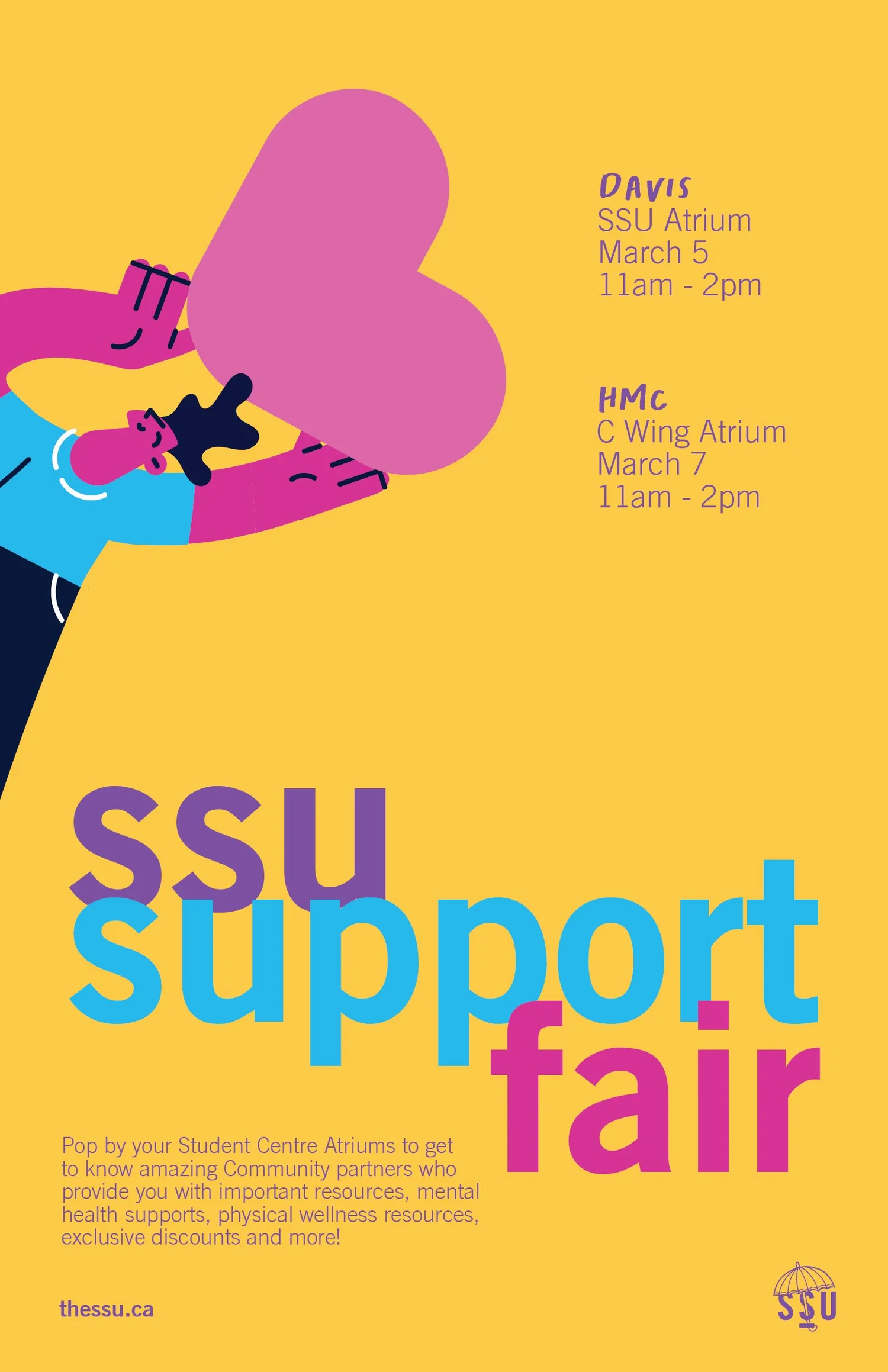 SSU Student Support Fair (Davis + HMC) — Sheridan Student Union ...