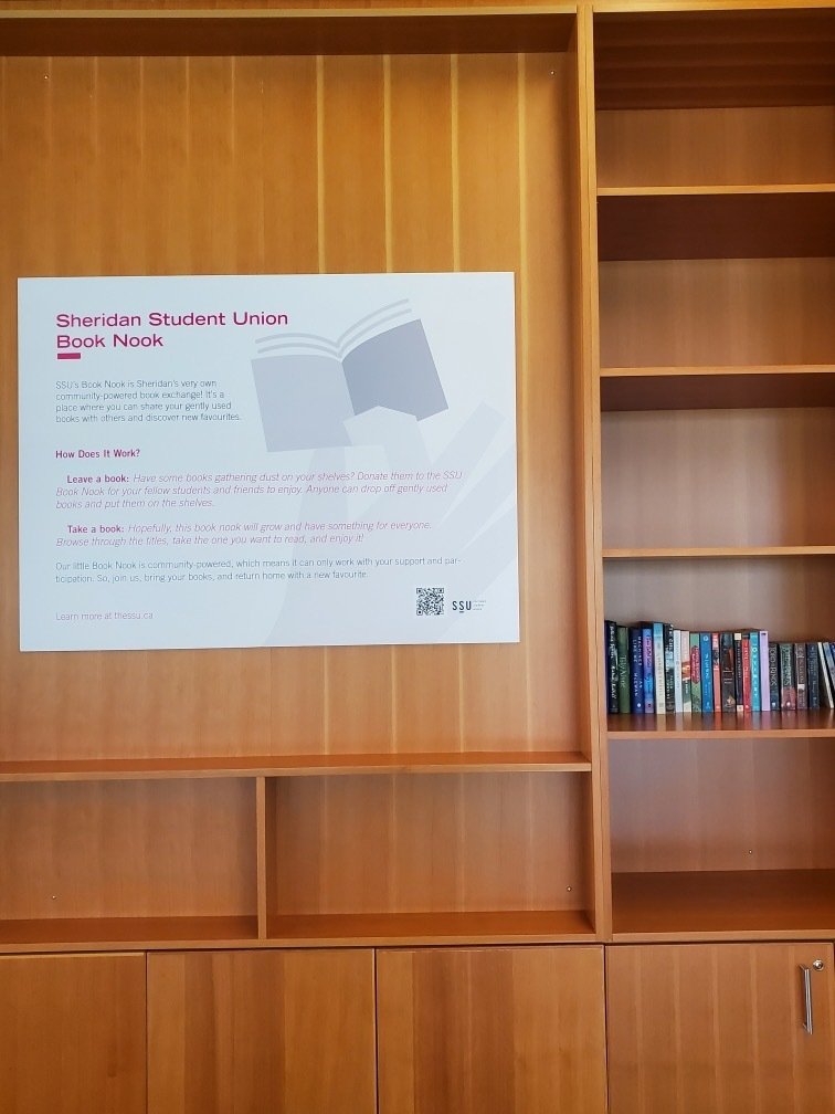 SSU’s First Book Nook For Students! — Sheridan Student Union