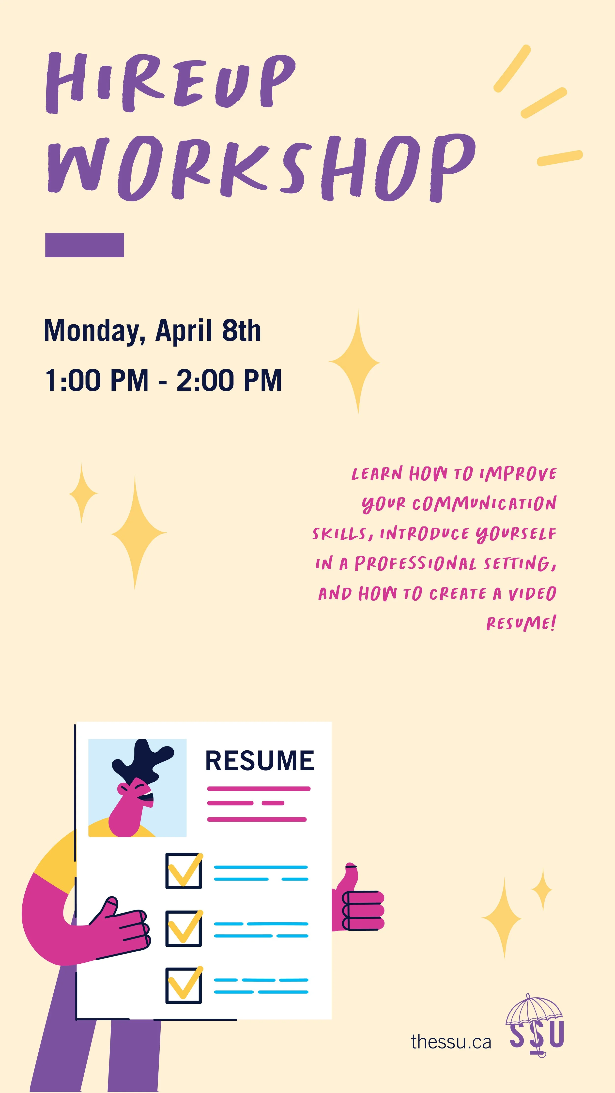 HireUp Workshop (Virtual) — Sheridan Student Union