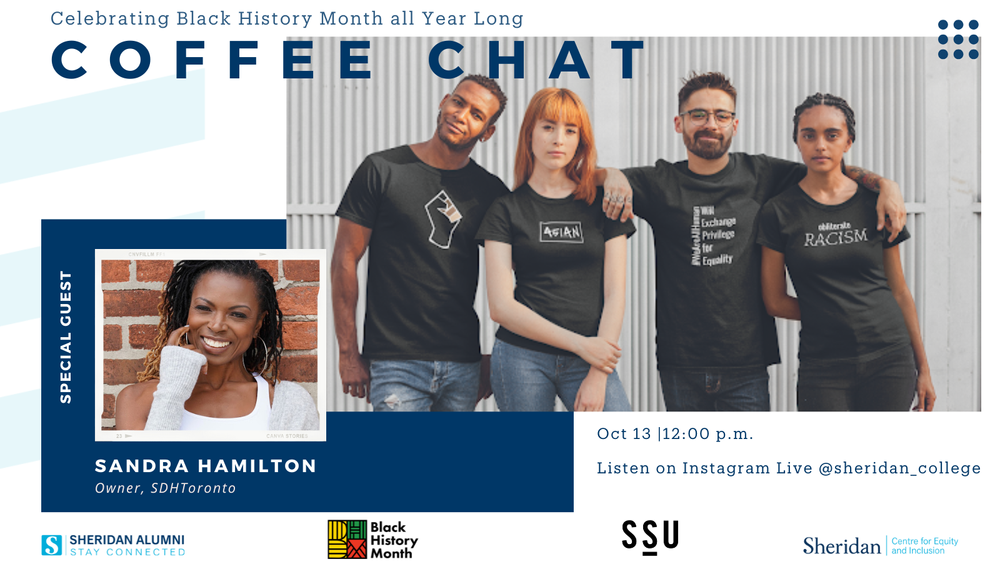 Black History Month Coffee Chat: Sandra Hamilton — Sheridan Student Union