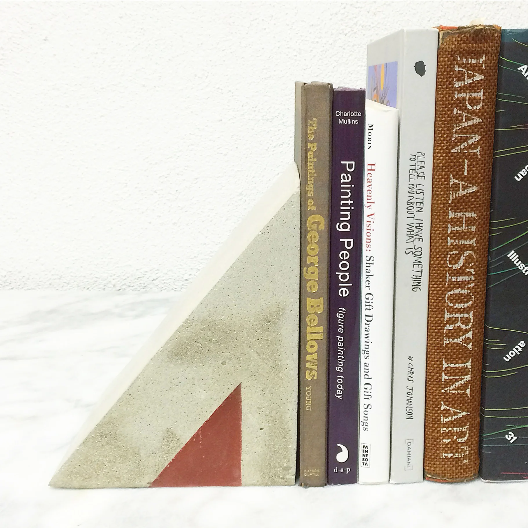 Extra Large Wedge Concrete/Resin Bookend — LOVE & QUARRY