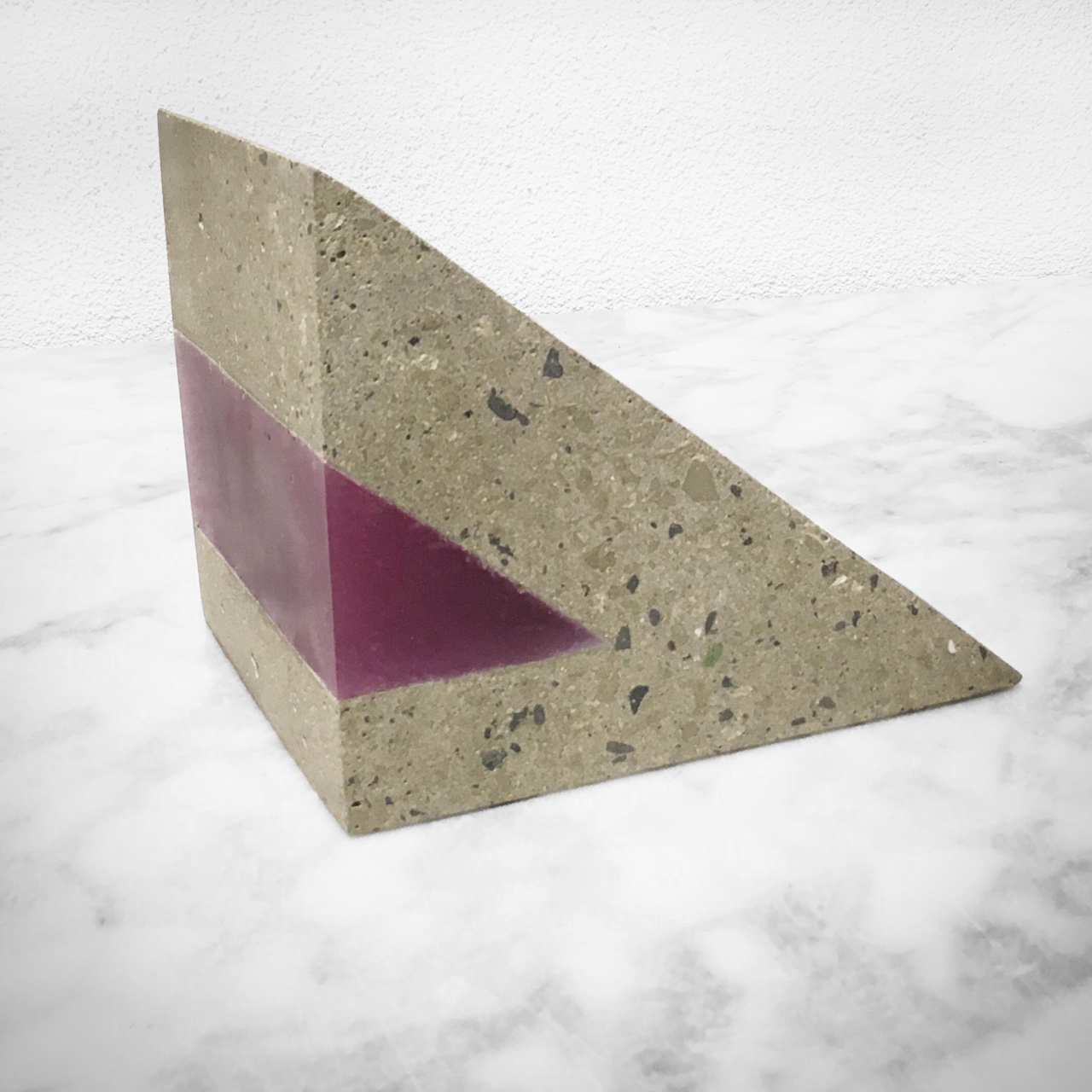 Extra Large Wedge Concrete/Resin Bookend — LOVE & QUARRY