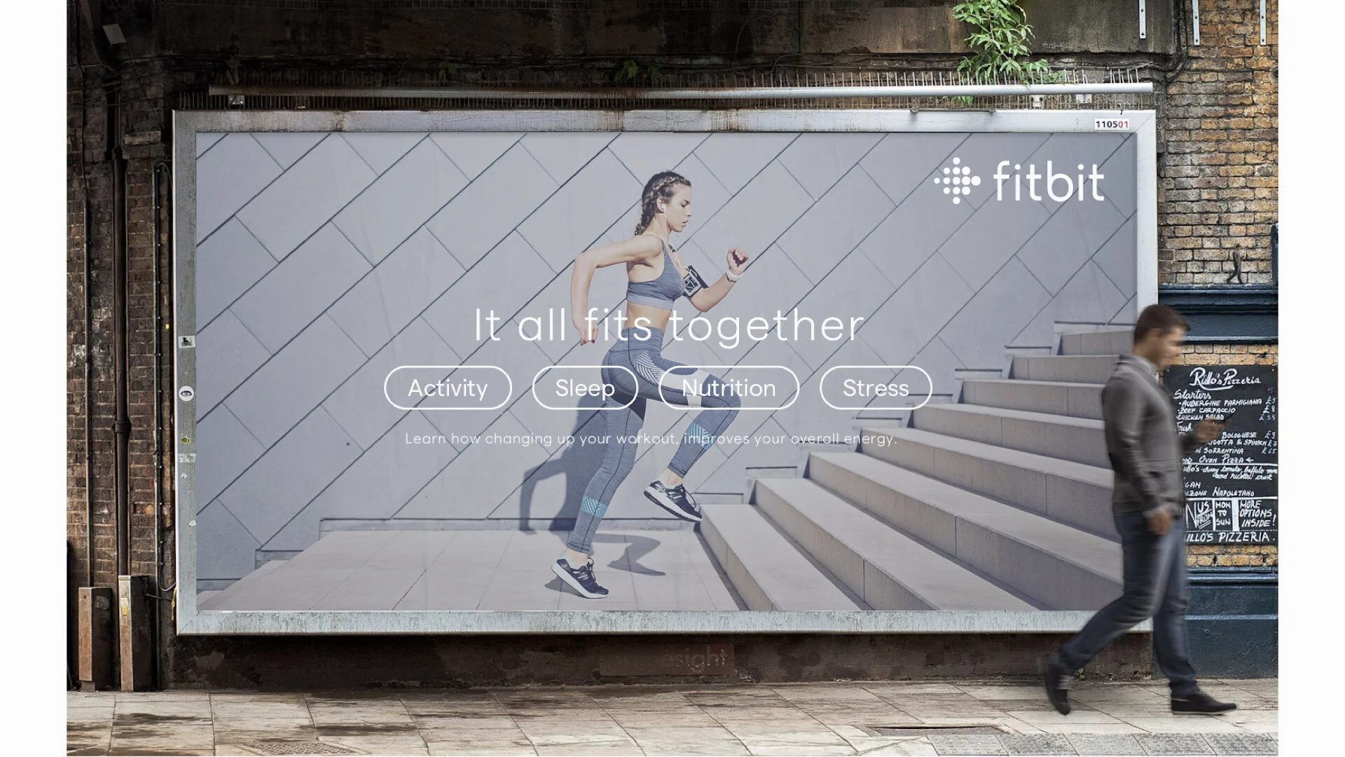 Cartelera De Publicidad Del Smartwatch De Fitbit En La, 44% OFF