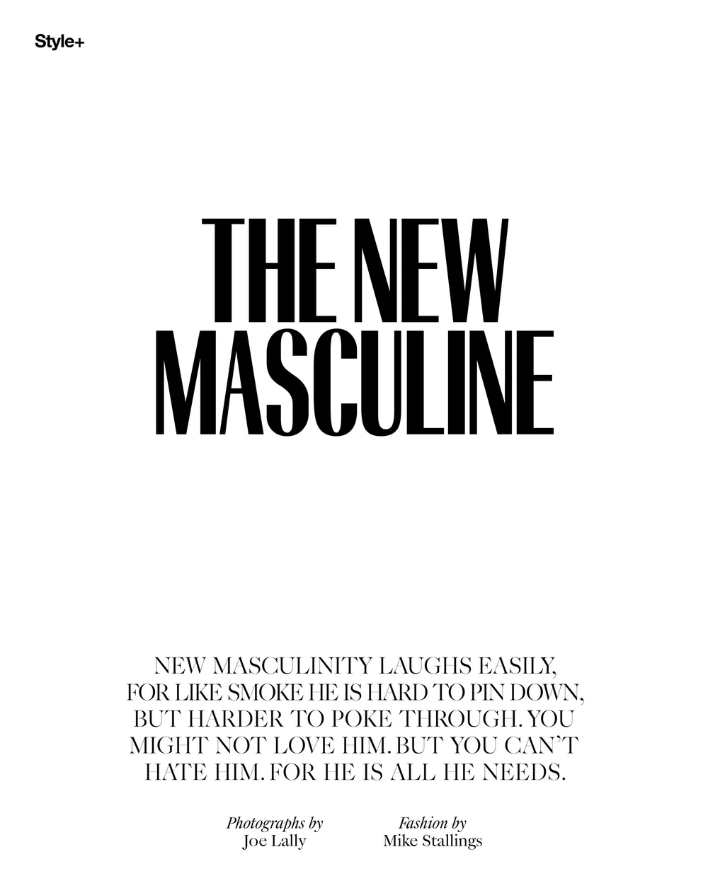 THE PERFECT MAN — The Perfect Man Magazine