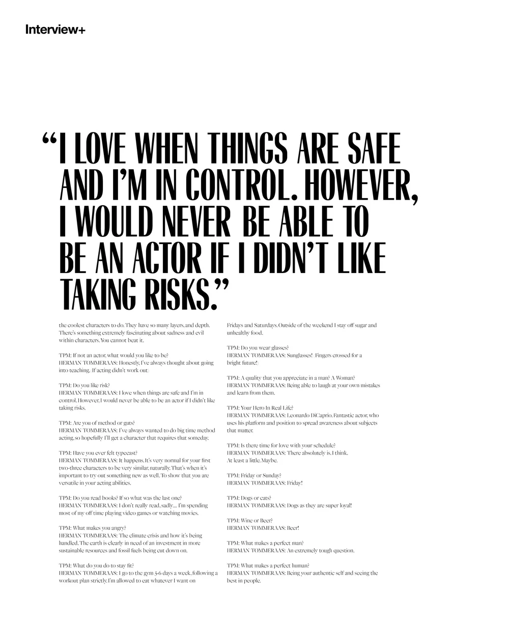 THE PERFECT MAN — The Perfect Man Magazine