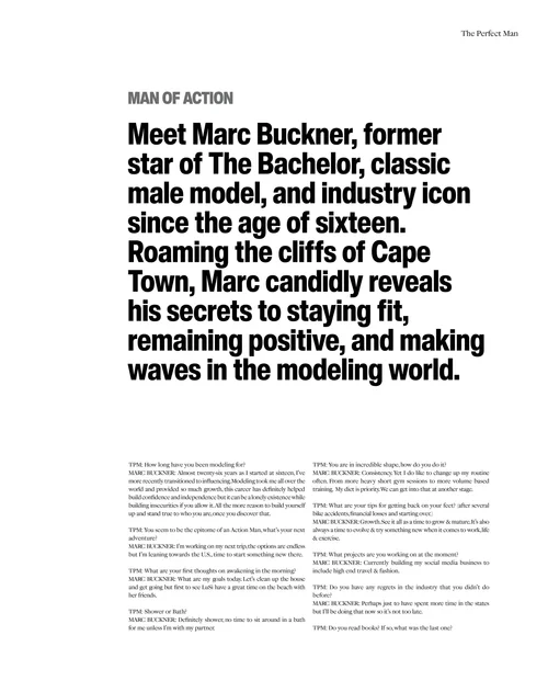 THE PERFECT MAN — The Perfect Man Magazine