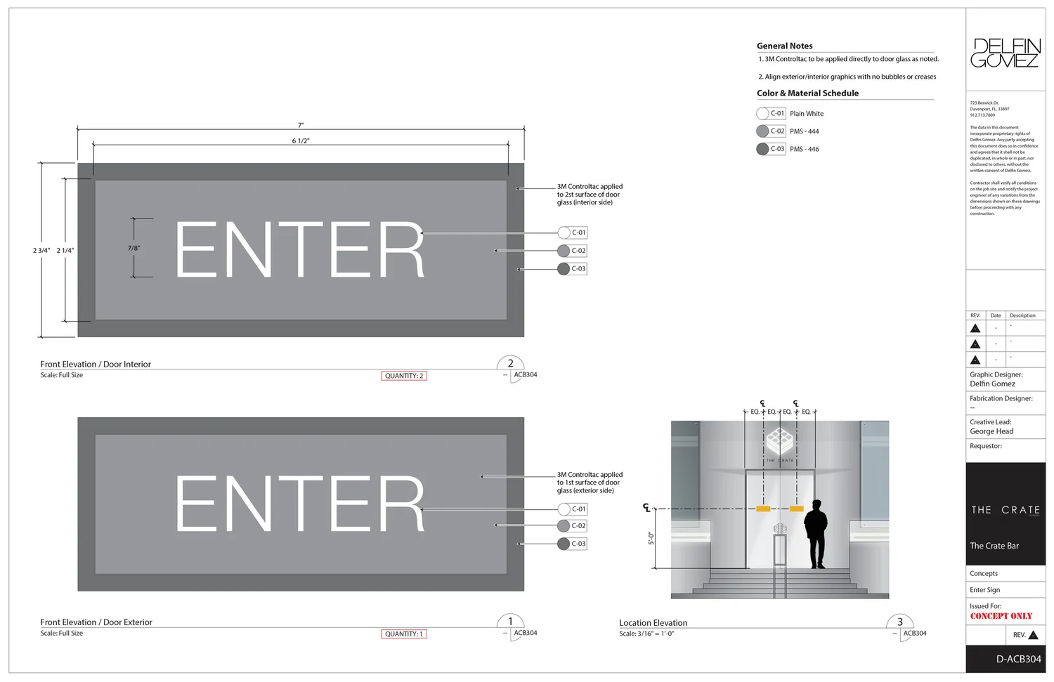 Wayfinding Schematic Package Example — Delfin Gomez
