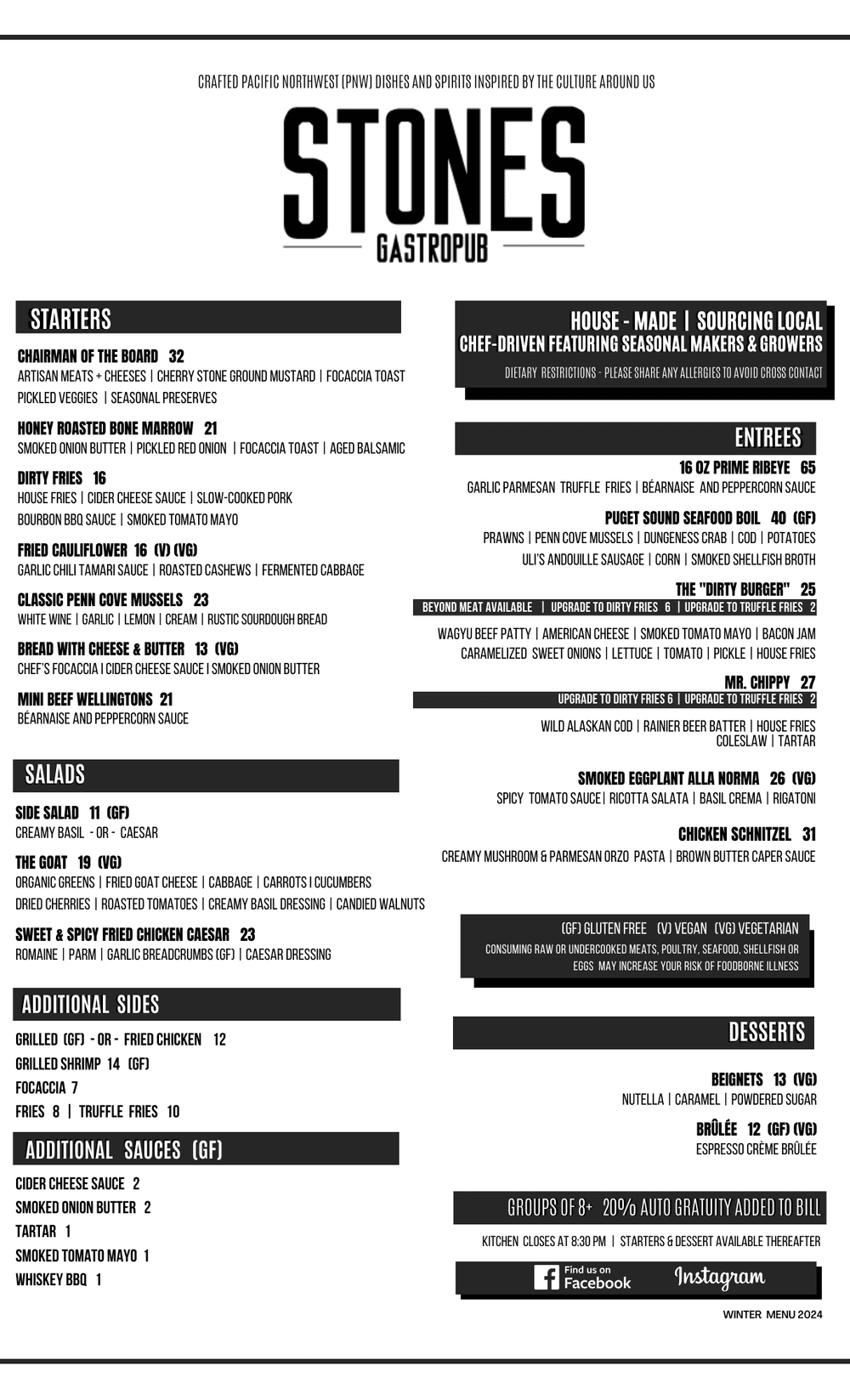 Dinner — Stones Gastropub