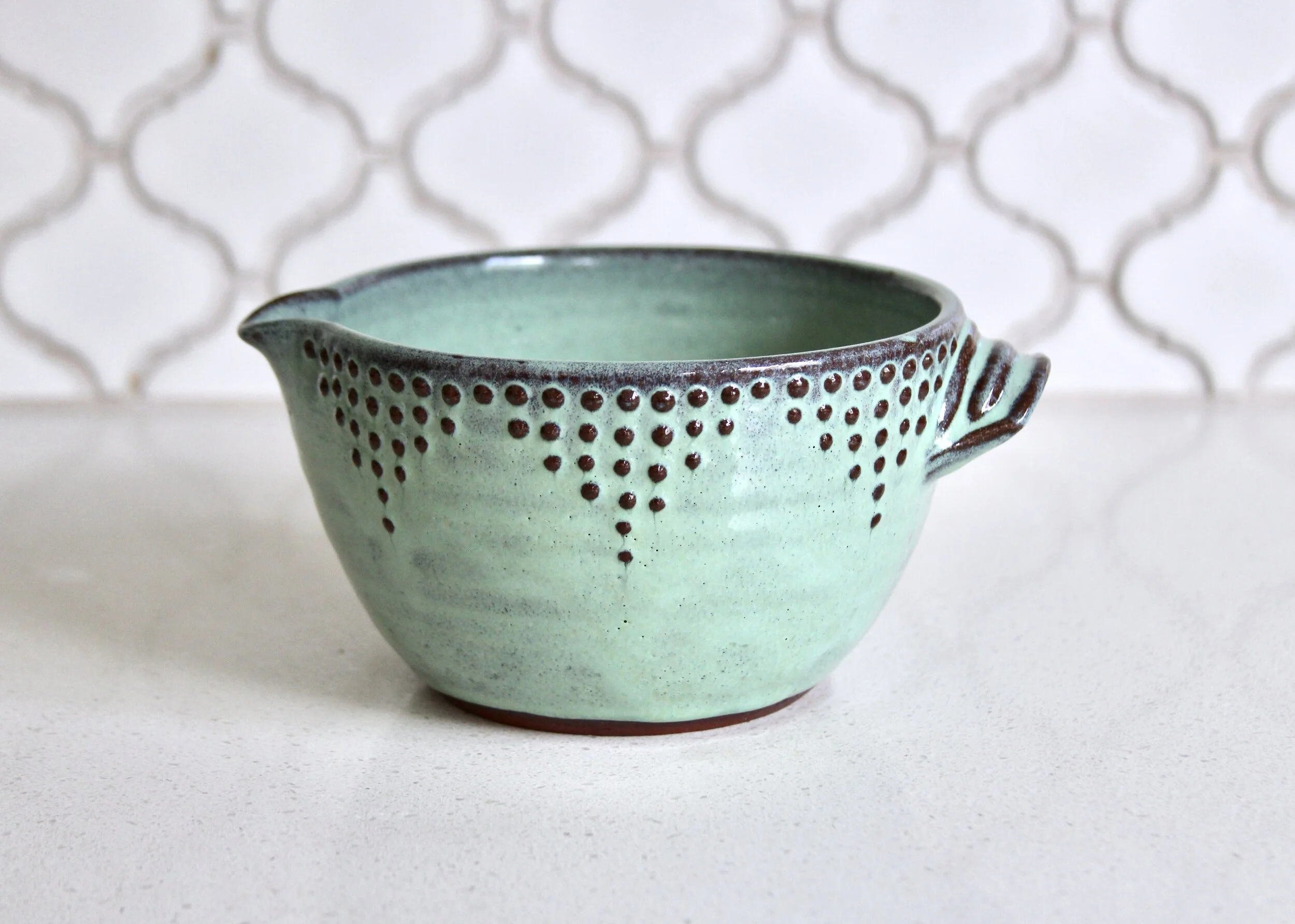 Spoon Rest / Butter Dish in Aqua Mist — Back Bay Pottery