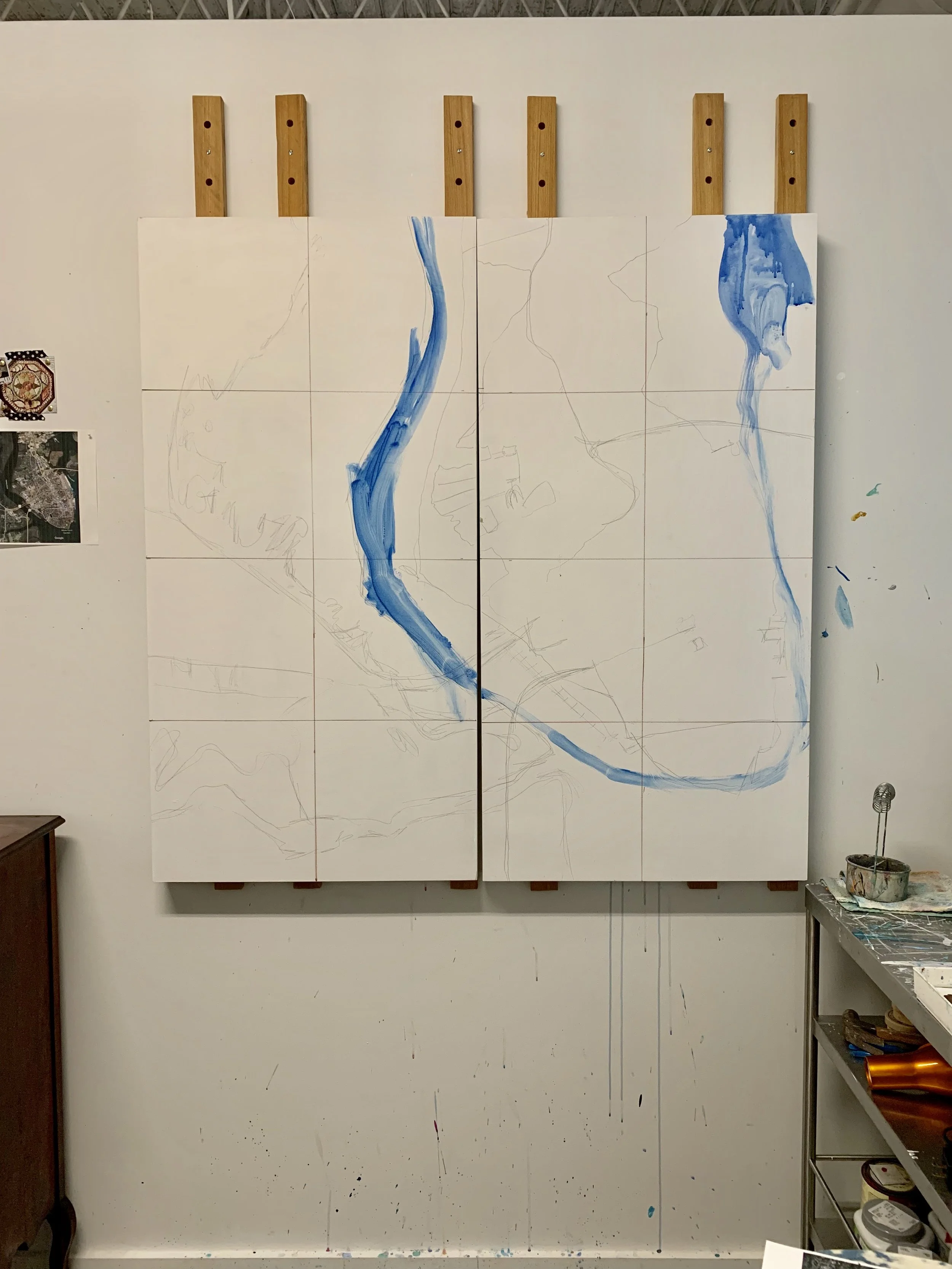 Aerial Map Paintings — Gret Mackintosh Art