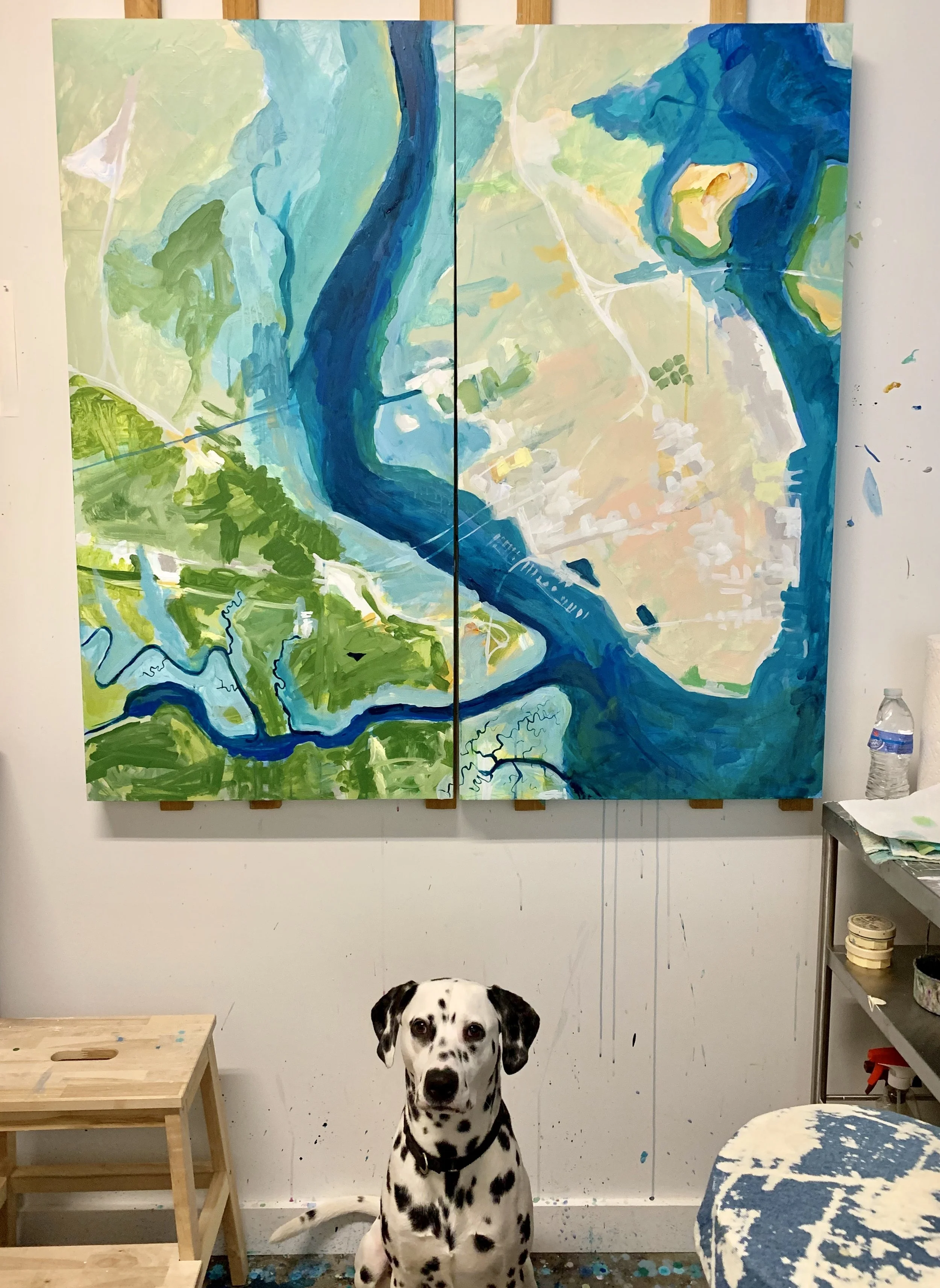 Aerial Map Paintings — Gret Mackintosh Art