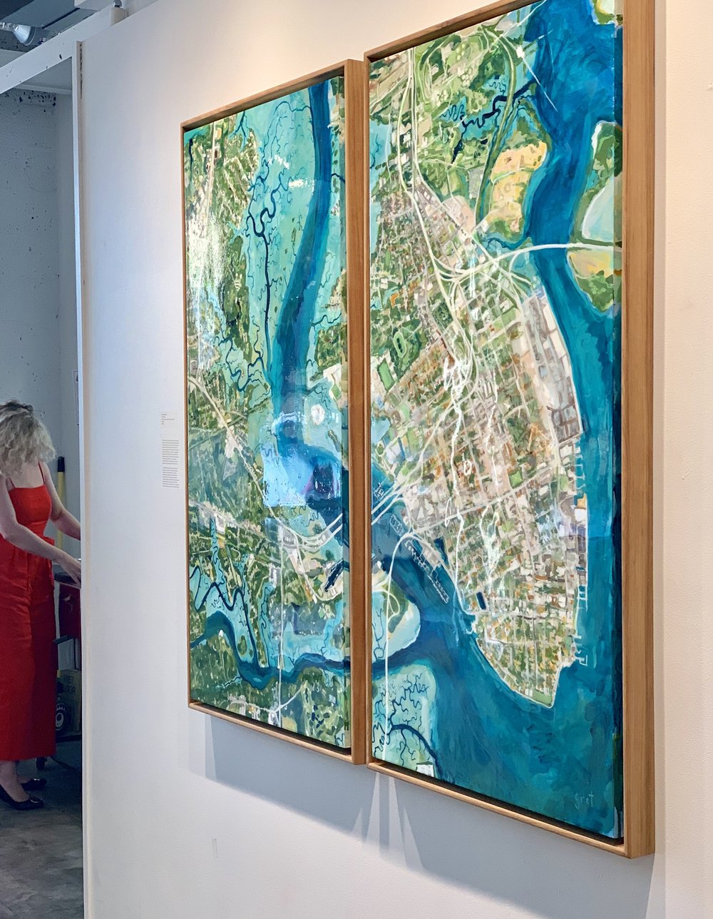 Aerial Map Paintings — Gret Mackintosh Art