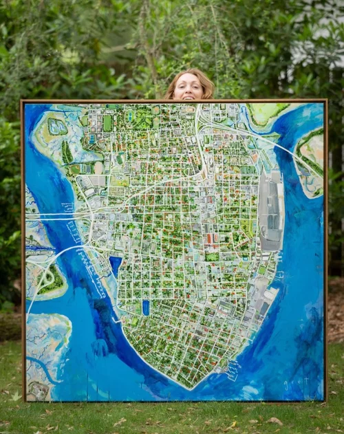 Aerial Map Paintings — Gret Mackintosh Art